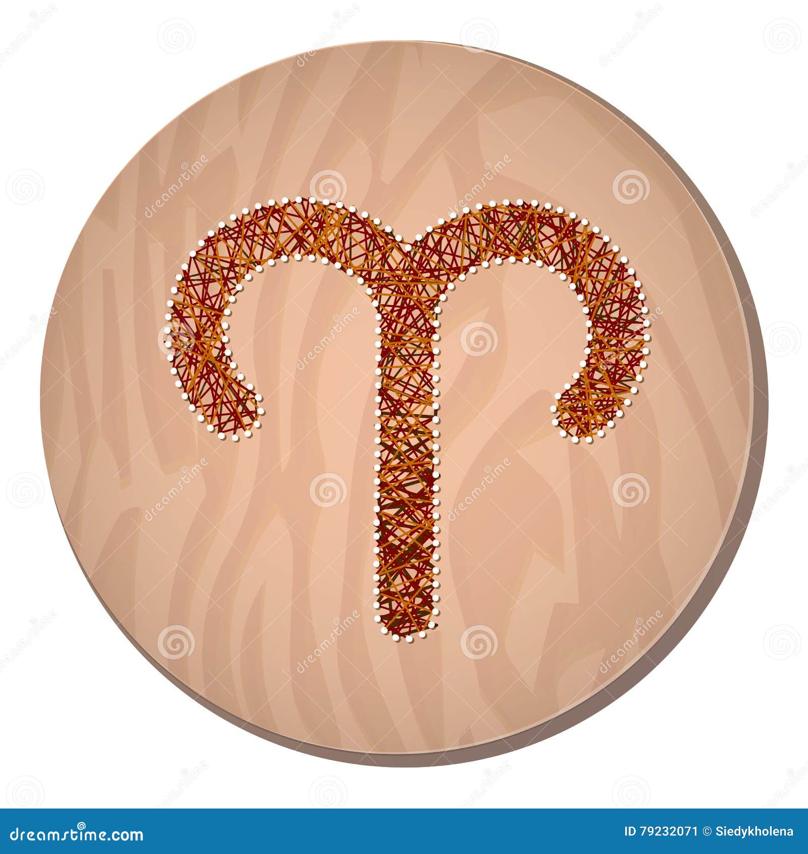 Aries zodiac sign stock illustration. Illustration of calendar - 79232071