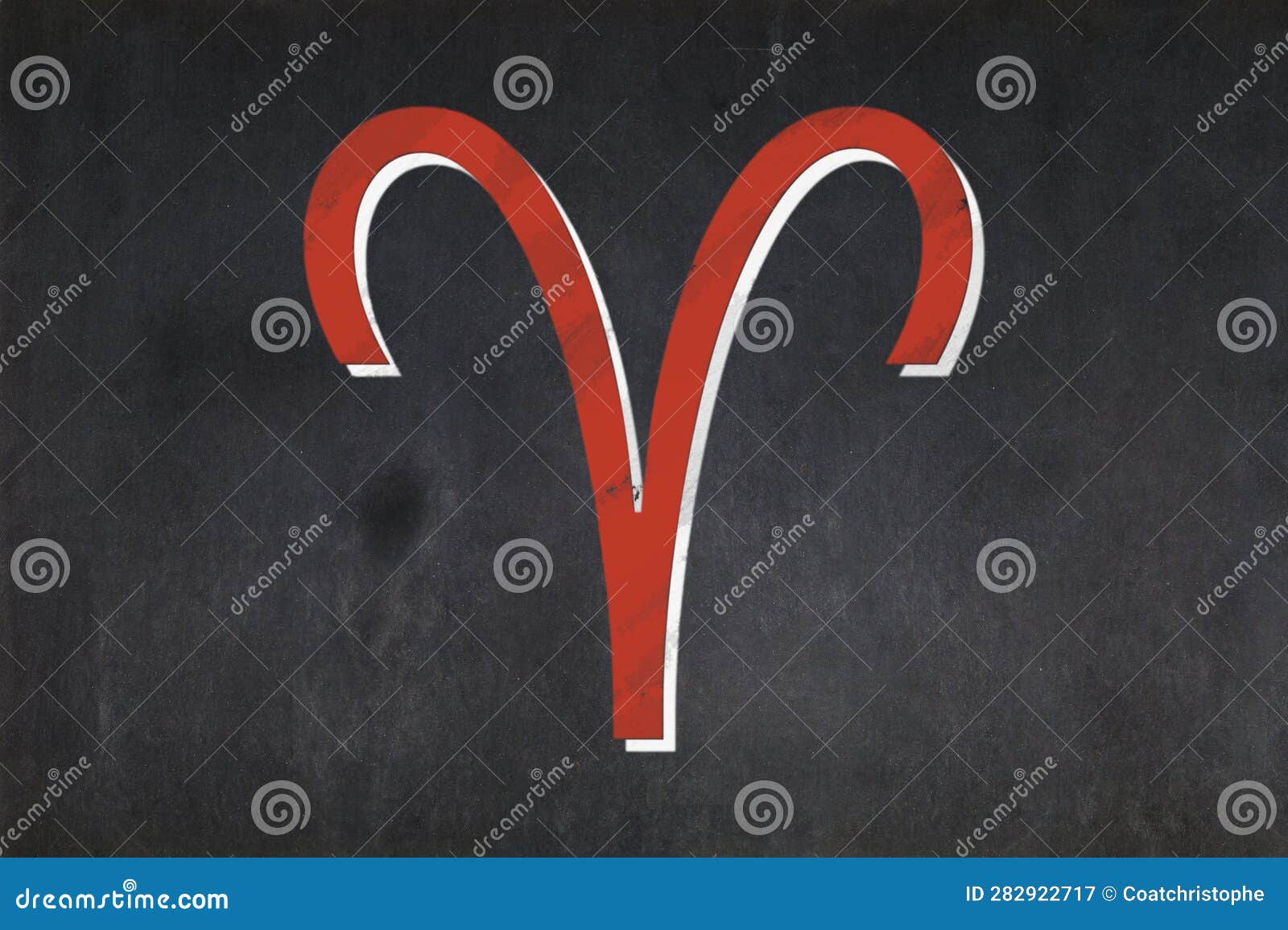 Aries Zodiac Sign Drawn on a Blackboard Stock Image - Image of obsolete ...