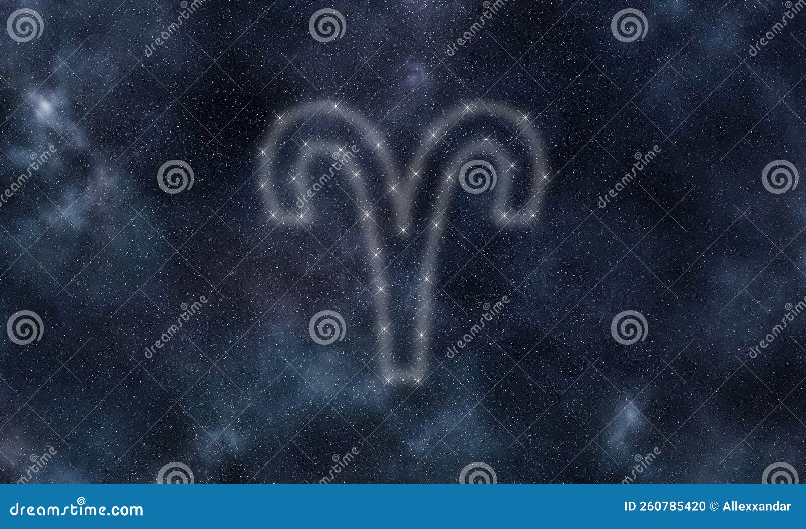 Aries Zodiac Sign, Night Sky Stock Photo - Image of glow, night: 260785420