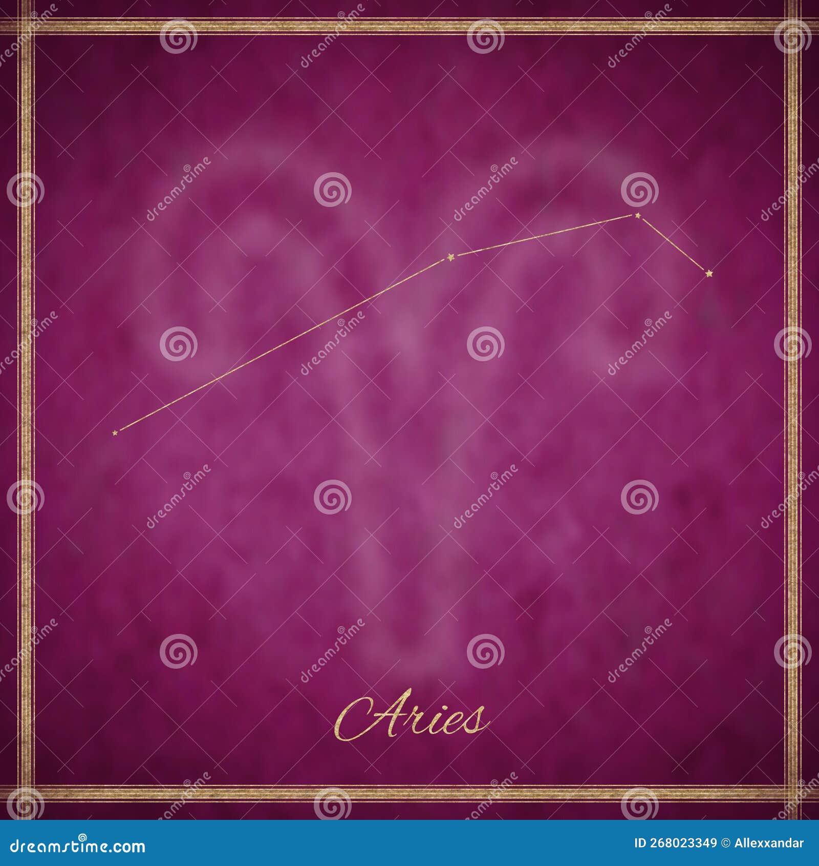 Aries Zodiac Sign, Aries Symbol Stock Image - Image of horoscope ...