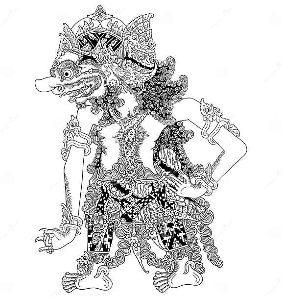 Arimba stock vector. Illustration of kulit, pandawa - 192093147