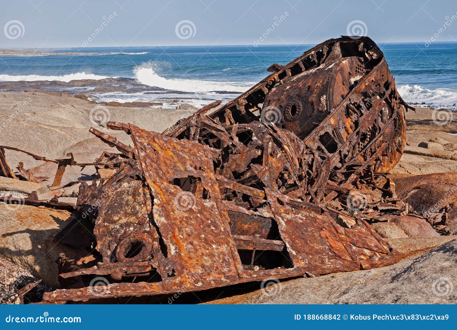 Aristea Shipwreck 11747 stock photo. Image of july, hondeklip - 188668842