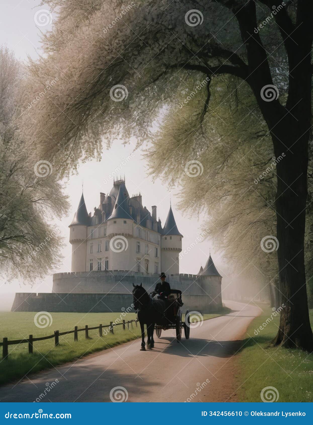 Aristocrat Rider On A Walk Stock Illustration | CartoonDealer.com ...