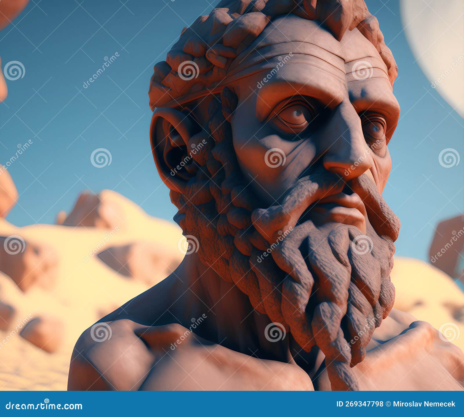 Aristotle Statue, Generative AI Illustration Stock Illustration ...