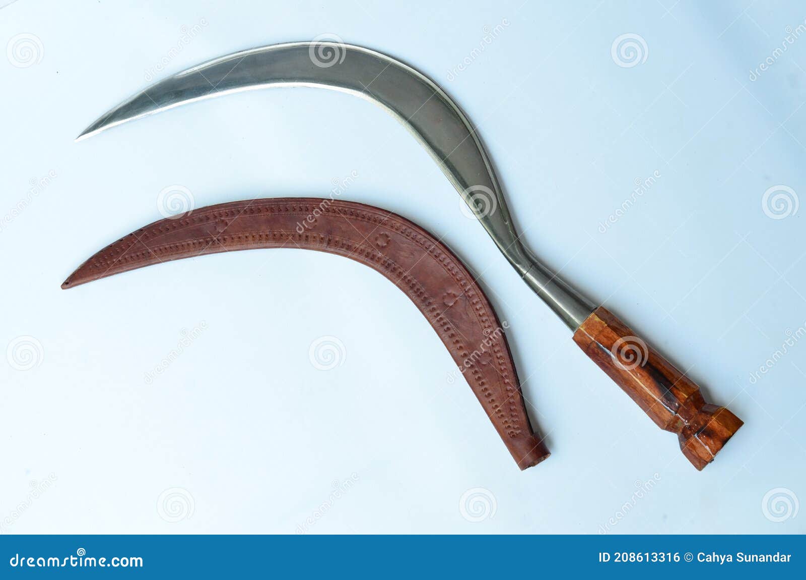 Arit or Celurit the Traditional Weapon from East Java Indonesia Stock ...