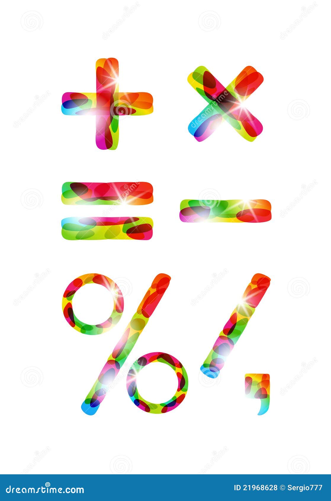 Arithmetical signs stock vector. Illustration of icon - 21968628