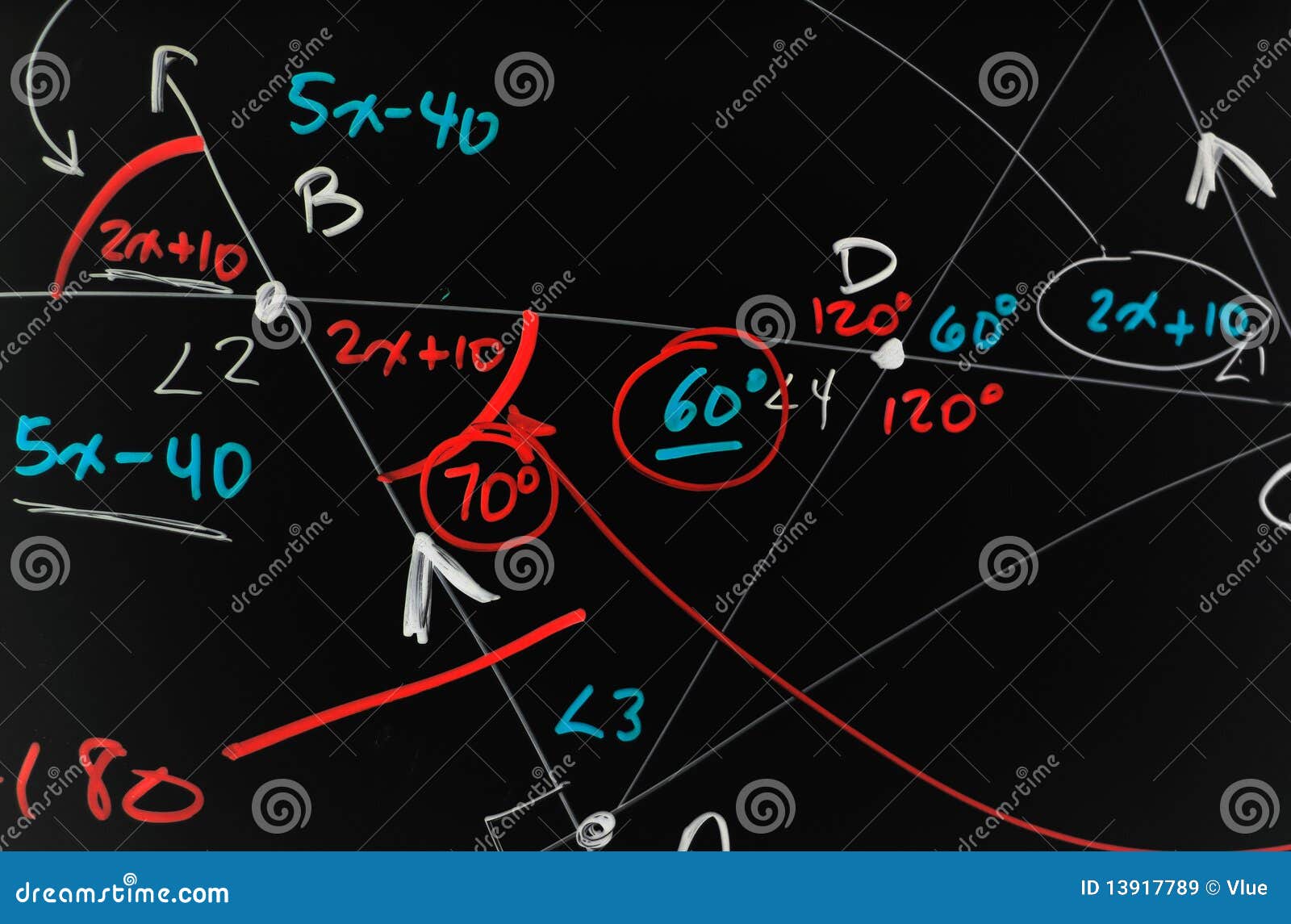 Arithmetics stock image. Image of math, color, board - 13917789