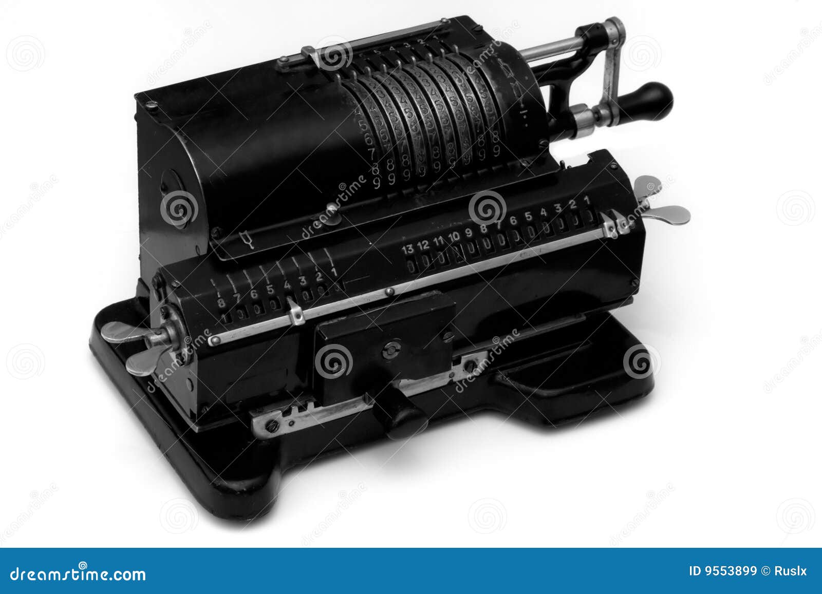 Mechanical Arithmometer - Calculator Made In USSR Royalty-Free Stock ...