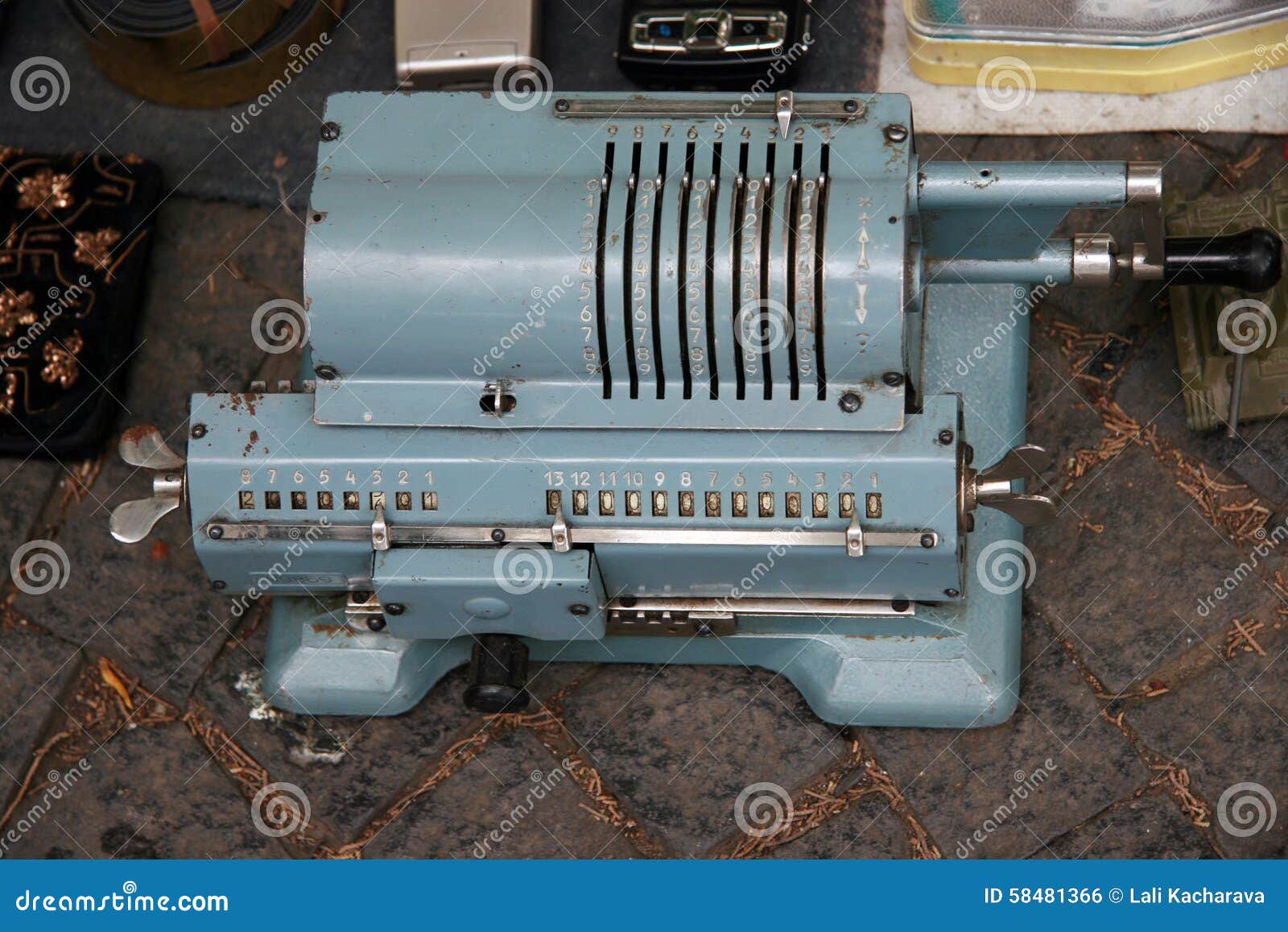 Arithmometer stock photo. Image of machine, computing - 58481366