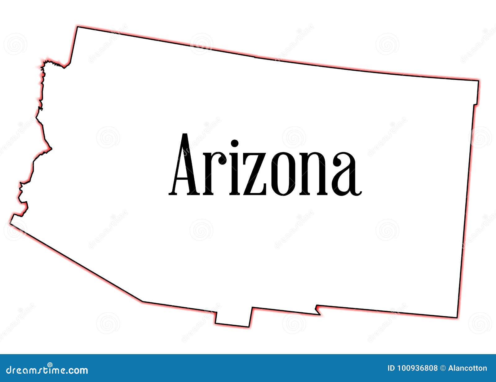 Arizona vector illustratie. Illustration of grafisch - 100936808