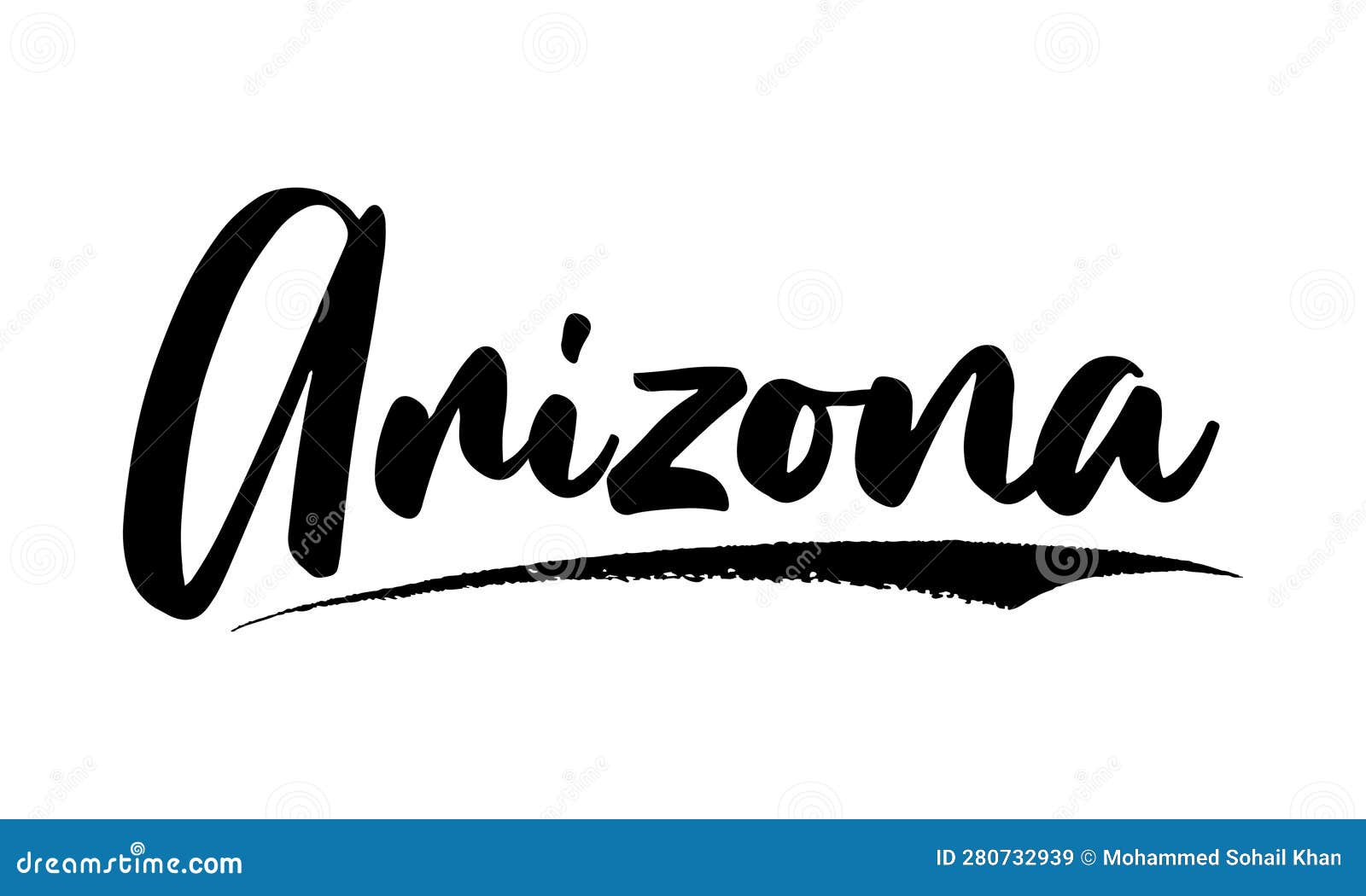 Arizona Bold Typography Lettering Text Vector Design Quote Stock Vector ...