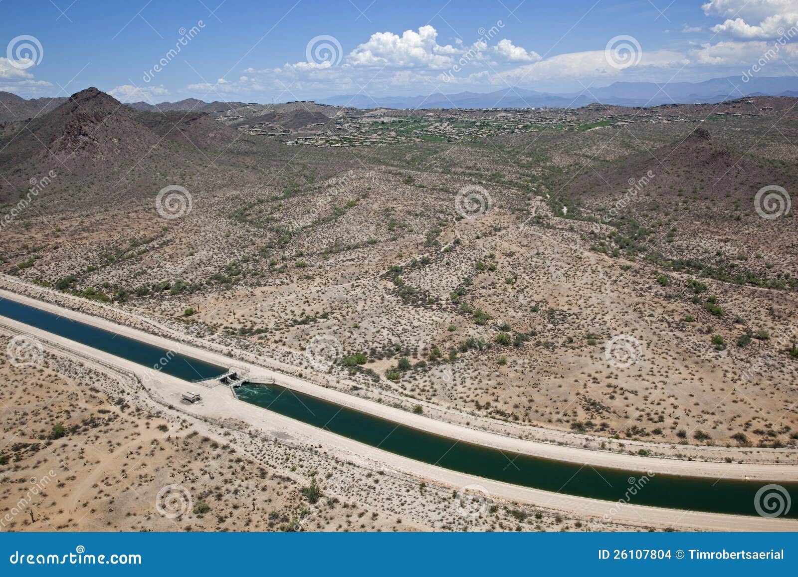 Arizona Canal stock photo. Image of canal, mountains - 26107804
