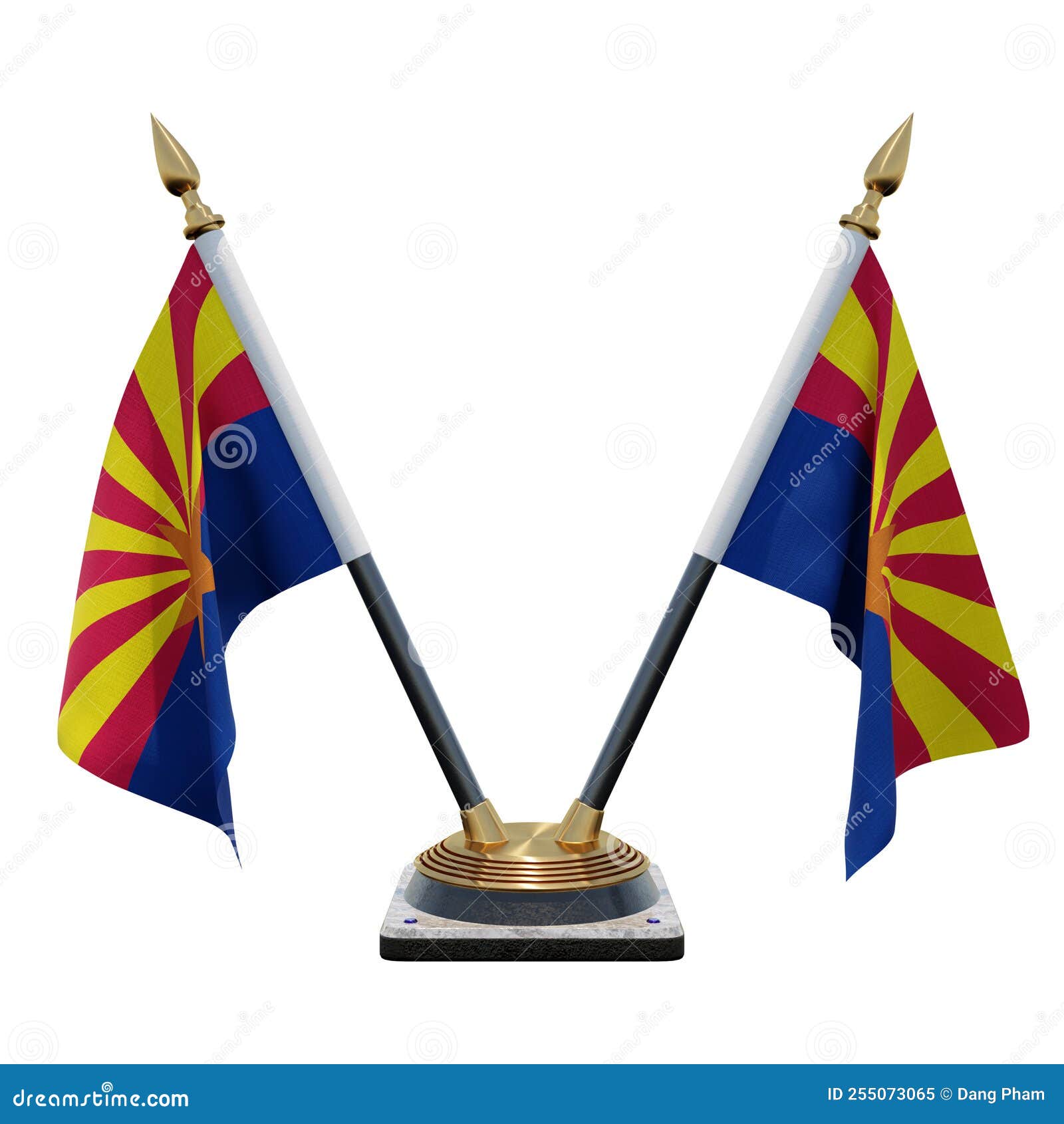 Arizona 3D flag stock illustration. Illustration of relation - 255073065