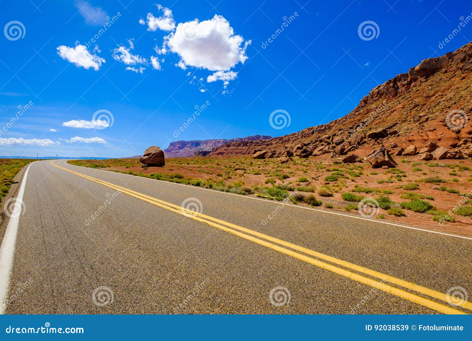 Arizona desert highway stock image. Image of beauty, rock - 92038539
