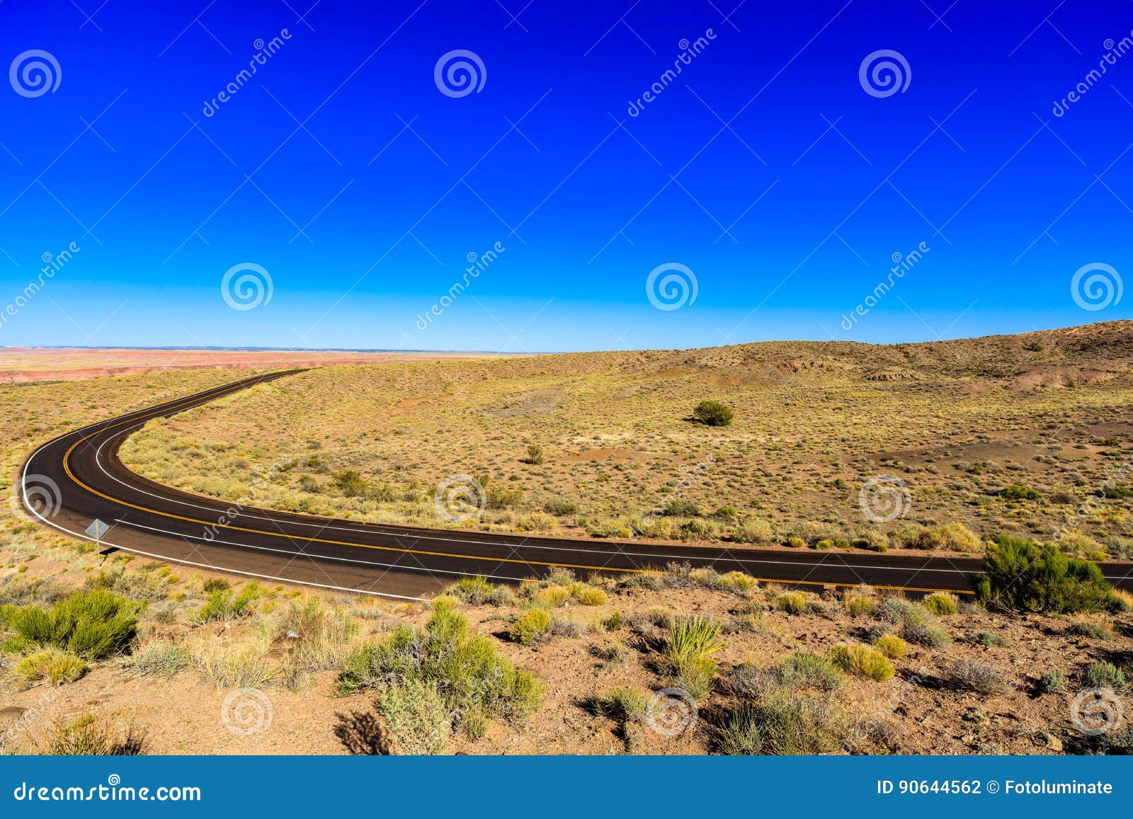 Arizona desert highway stock photo. Image of rock, pass - 90644562