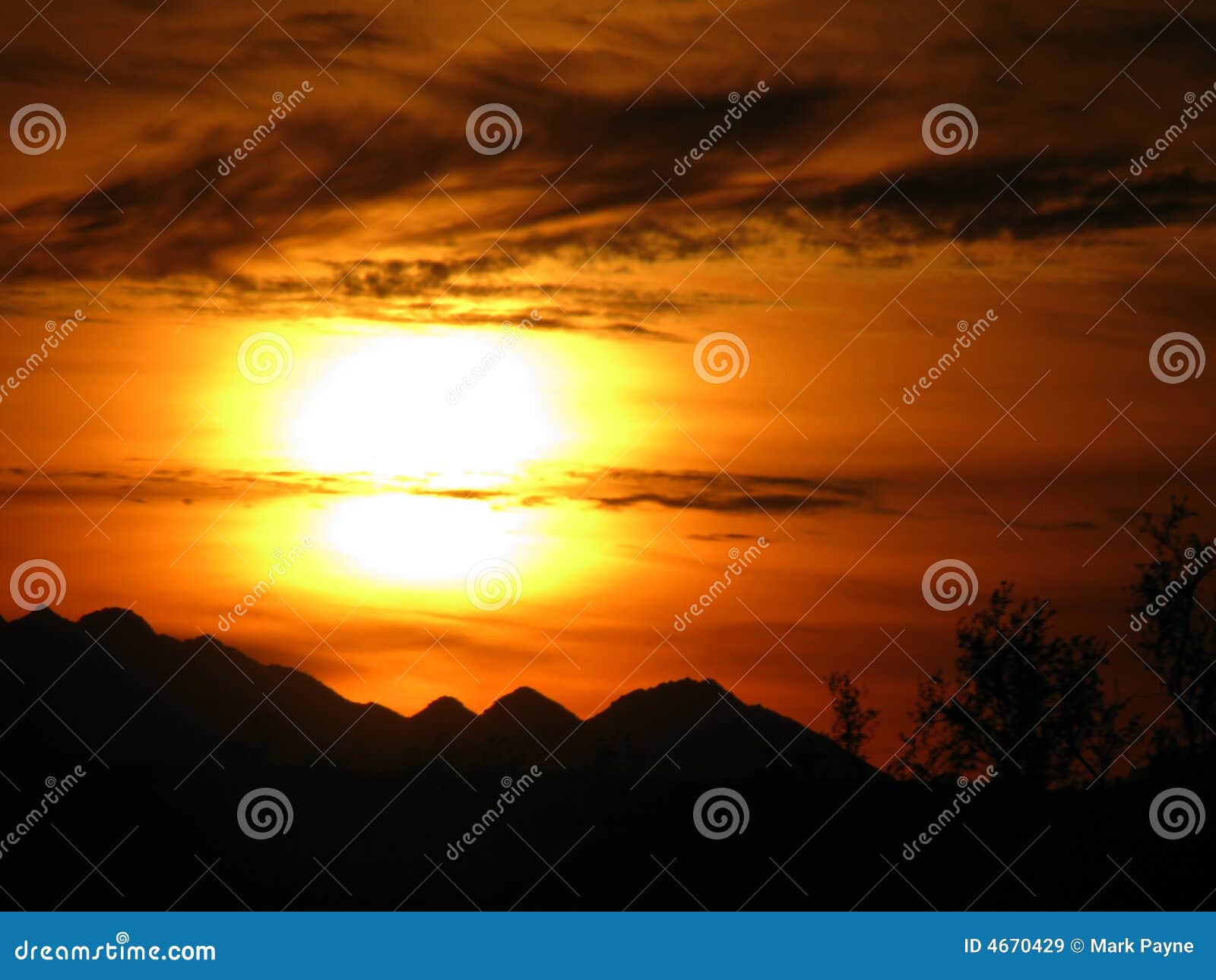 Arizona Desert Sunset v2 stock image. Image of rings, sunset - 4670429