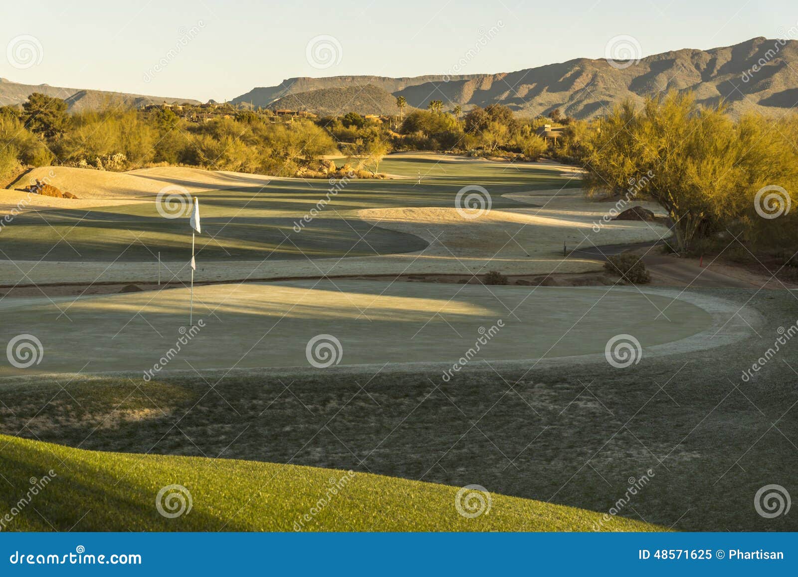 Arizona Desert Upscale Golf Course Stock Image - Image of resort, water ...