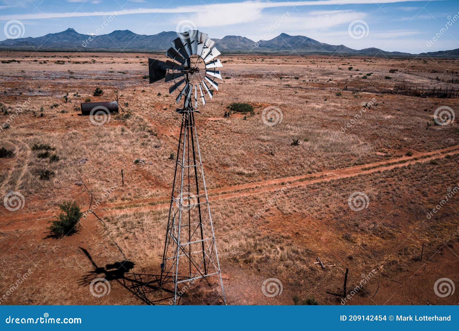 Arizona Desert Windmill stock photo. Image of ruins - 209142454