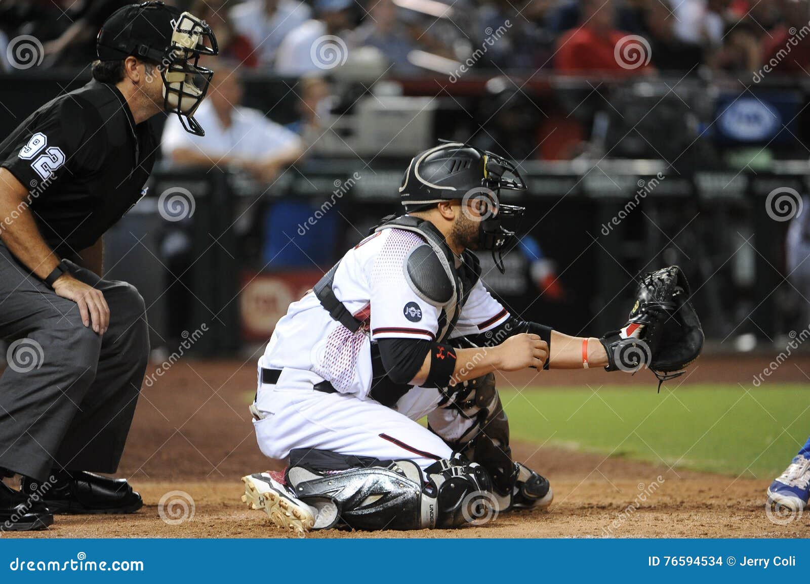 Arizona Diamondbacks Catcher Welington Castillo Editorial Stock Image ...