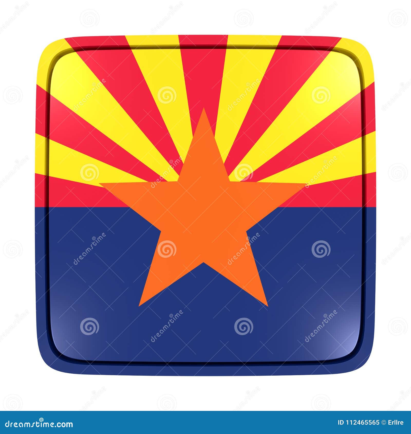 Arizona flag icon stock illustration. Illustration of isolated - 112465565