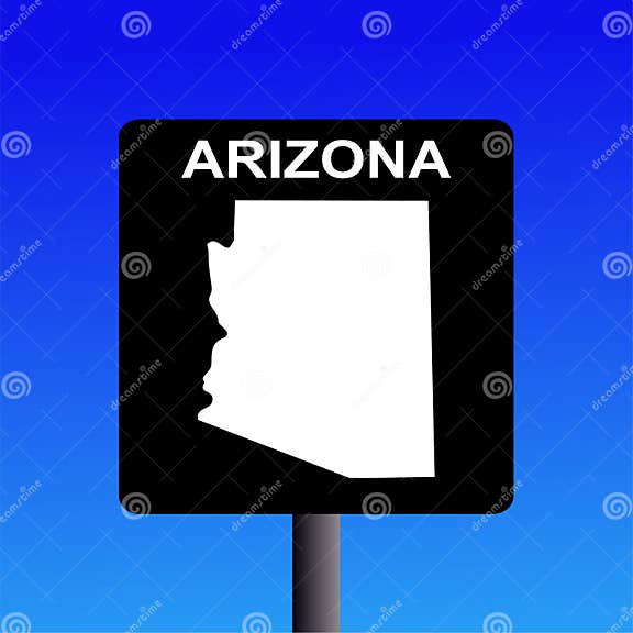 Arizona highway sign stock vector. Illustration of state - 3326308