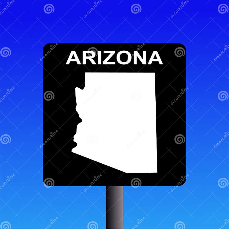 Arizona highway sign stock vector. Illustration of state - 3326308