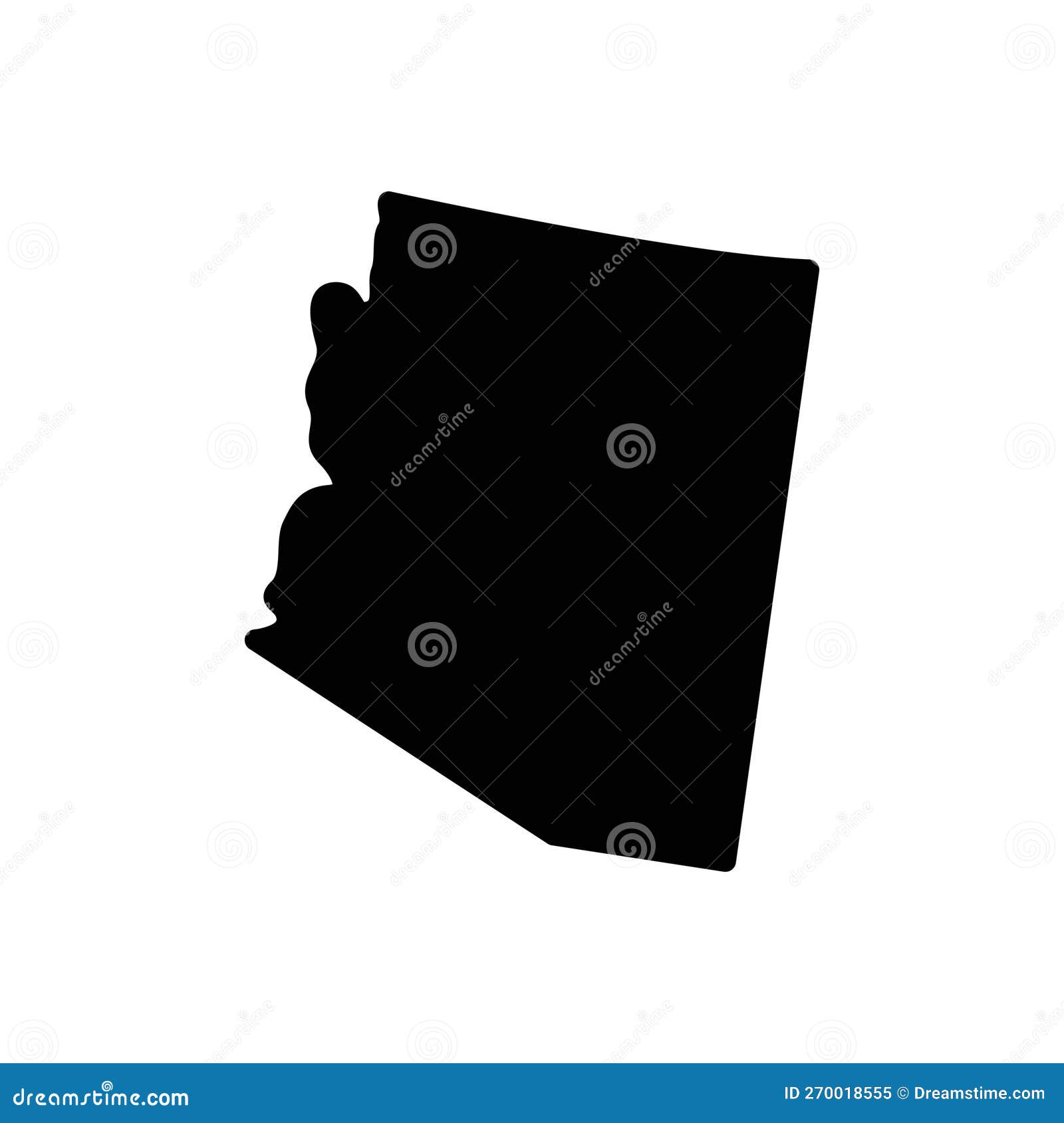Black Solid Icon for Arizona, Map and Region Stock Vector ...