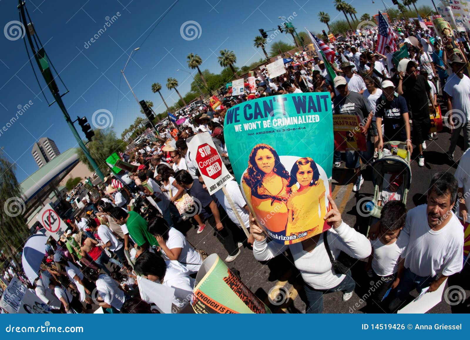 Arizona Immigration SB1070 Protest Rally Editorial Photo - Image of ...