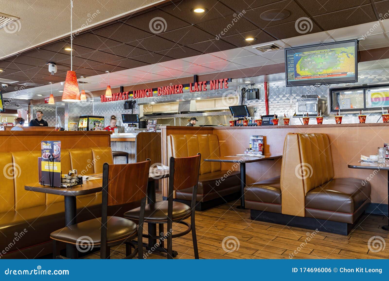Interior View of a Traditional Western Style Restaurant Editorial Photo ...