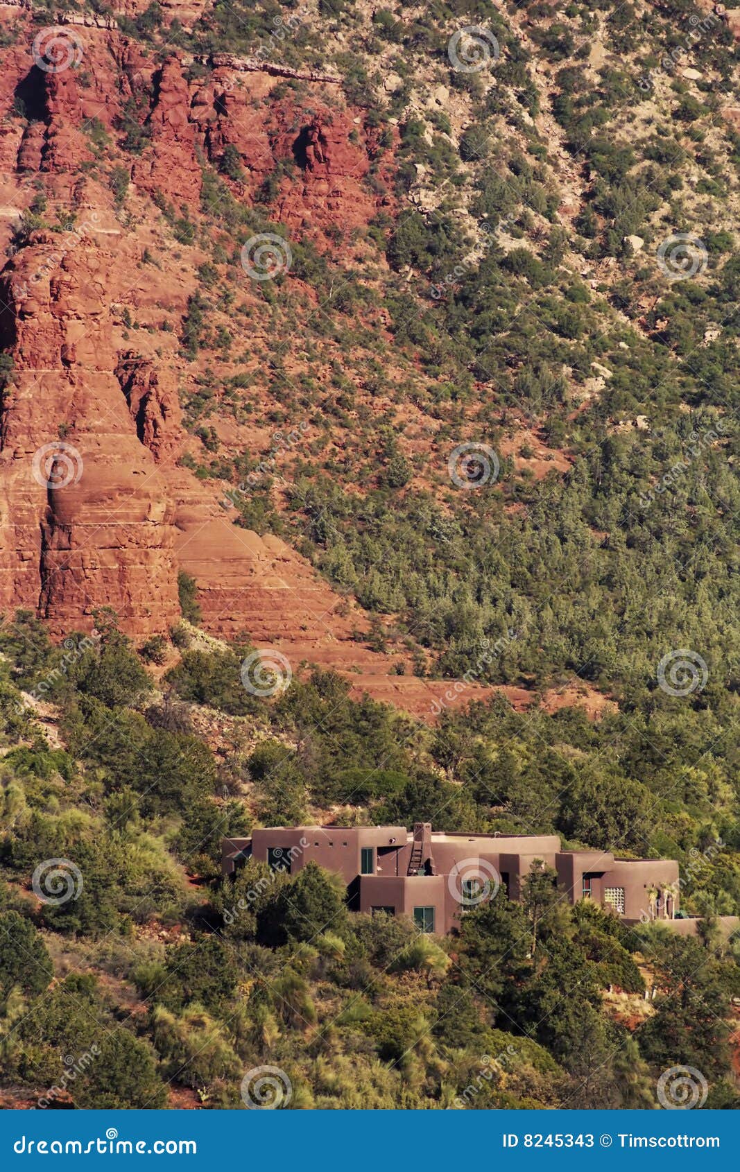 Arizona red rock canyon stock image. Image of geological - 8245343