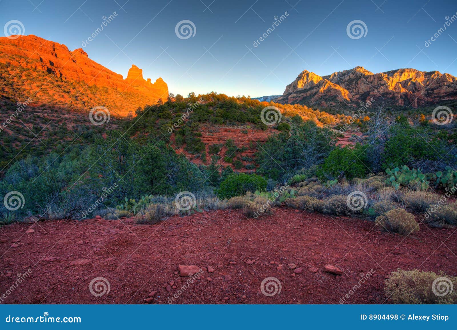 Arizona Red Rocks stock photo. Image of range, formations - 8904498