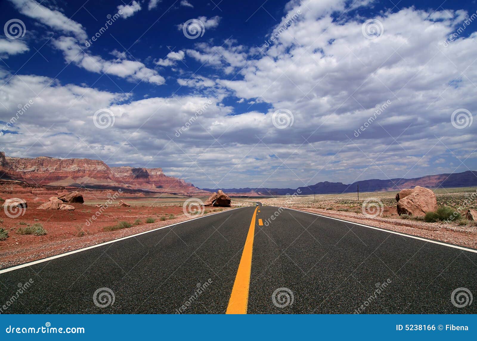 Arizona Road stock photo. Image of road, clouds, black - 5238166