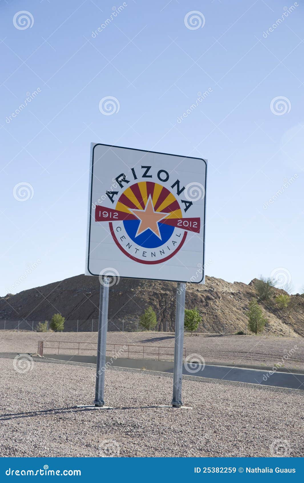 Arizona sign stock image. Image of cactus, landscape - 25382259