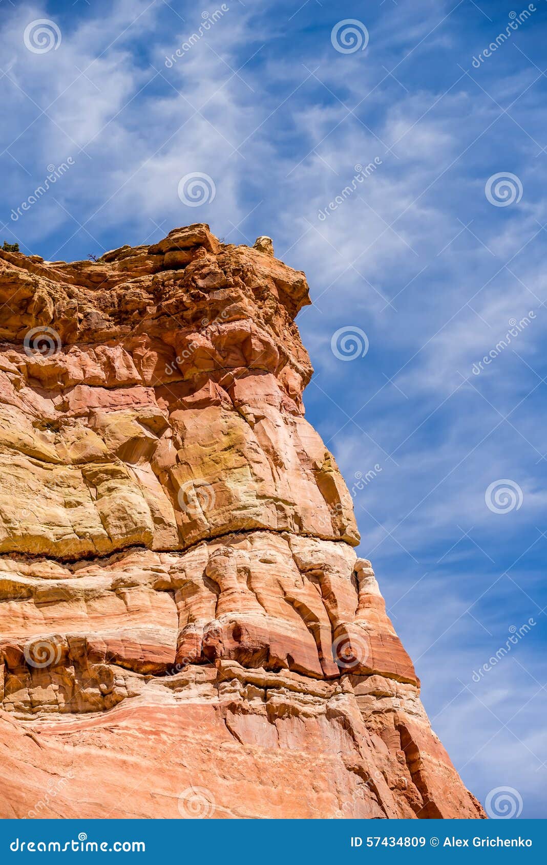 Arizona State Rest Area Scenery Off Interstate 40 Stock Image - Image ...