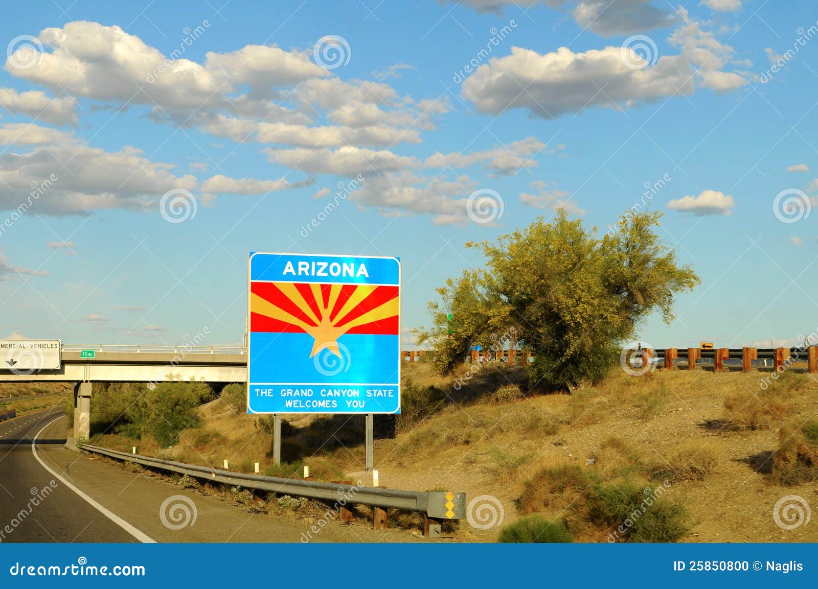 Arizona State Sign stock photo. Image of south, sunset - 25850800