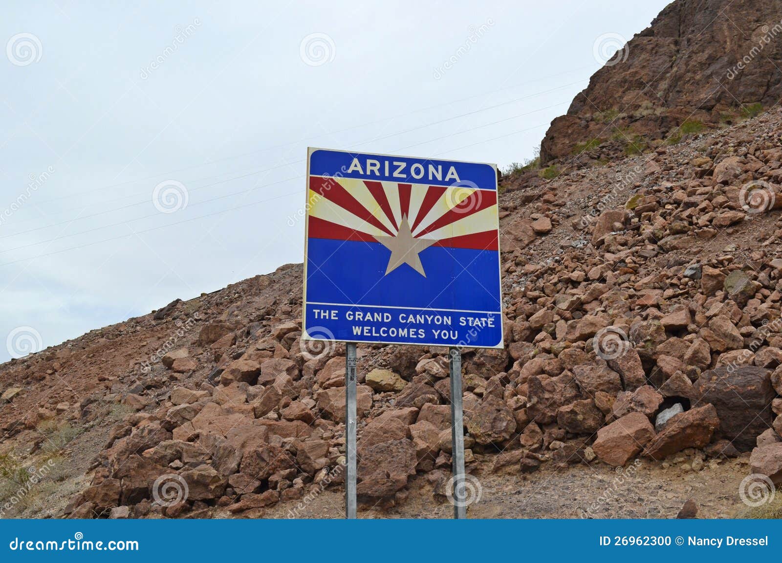 Arizona state sign stock photo. Image of signpost, natural - 26962300