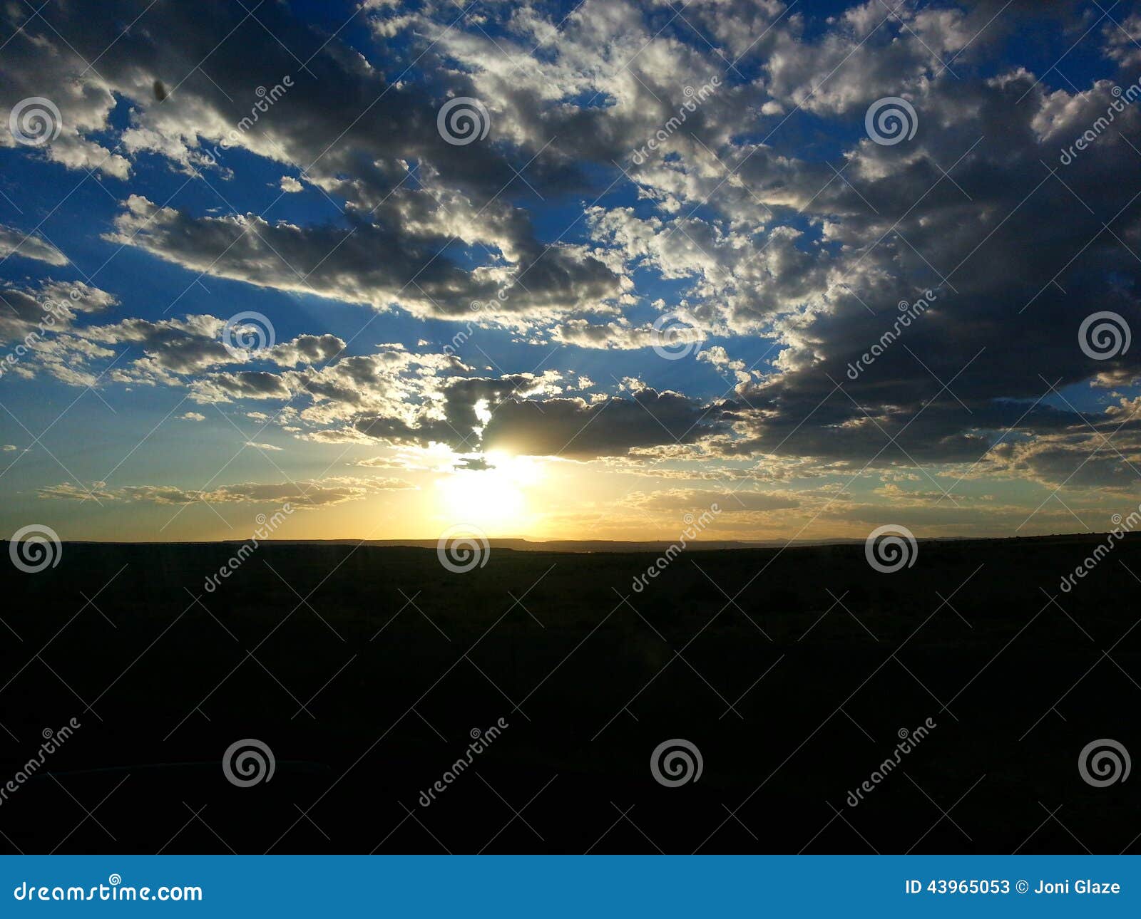 Arizona sunset stock image. Image of sunset, blue, landscape - 43965053