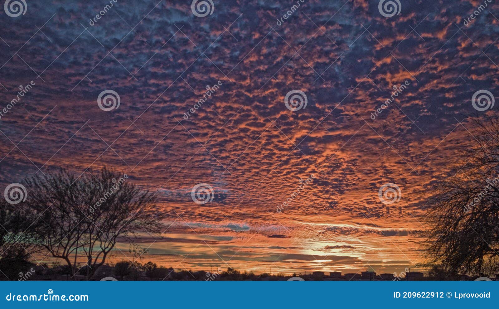 Arizona Sunset stock photo. Image of clouds, natural - 209622912