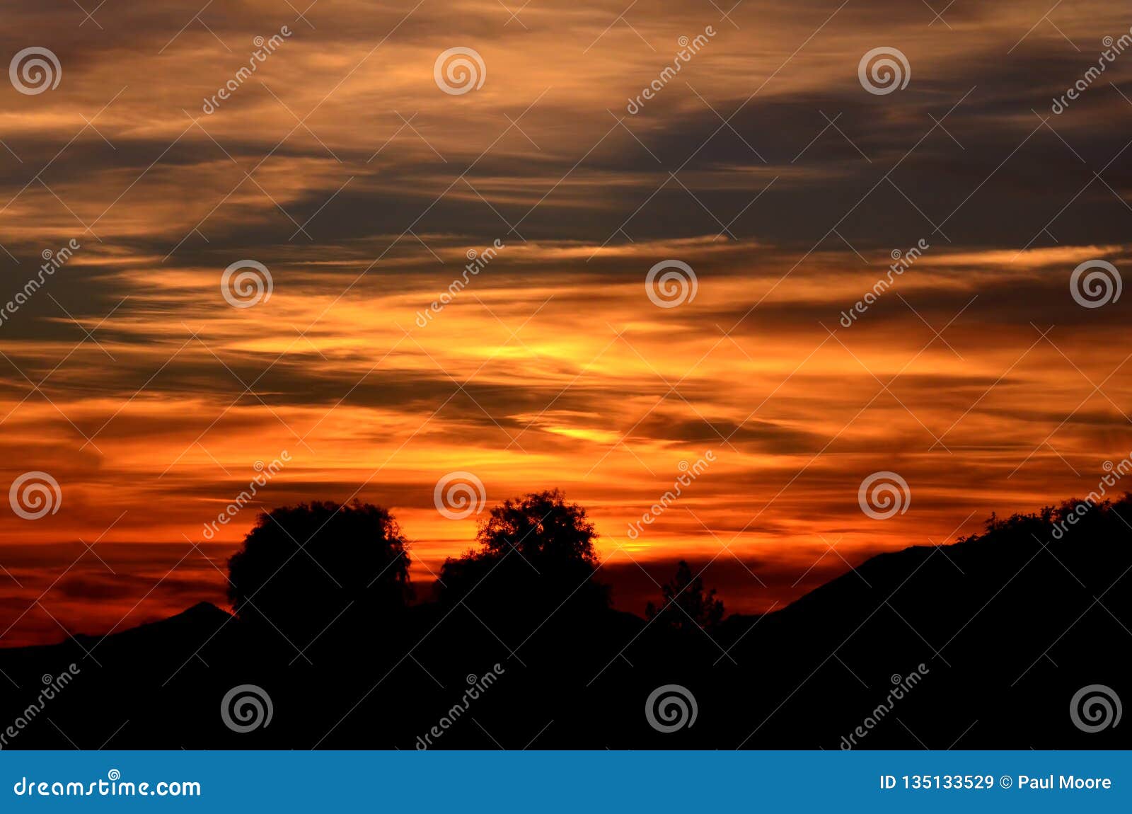 Arizona Sunset stock image. Image of historic, lscape - 135133529