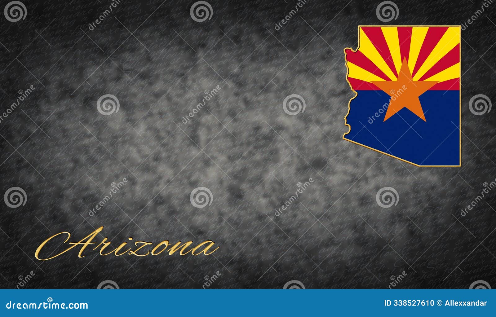 Arizona Symbols, Map of Arizona Stock Photo - Image of grand, music ...