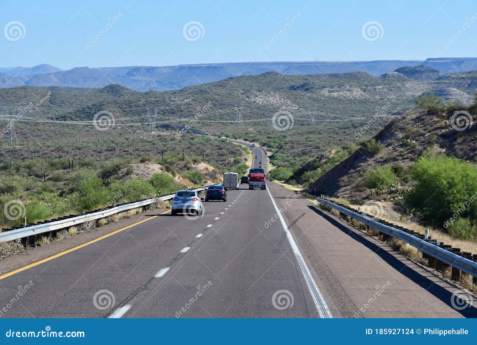 Arizona, USA - July 7 2016 : Interstate 17 between Phoenix and ...