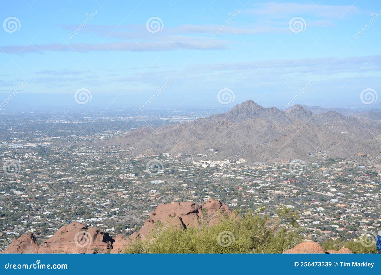 Arizona View in december stock image. Image of silhouette - 256473339