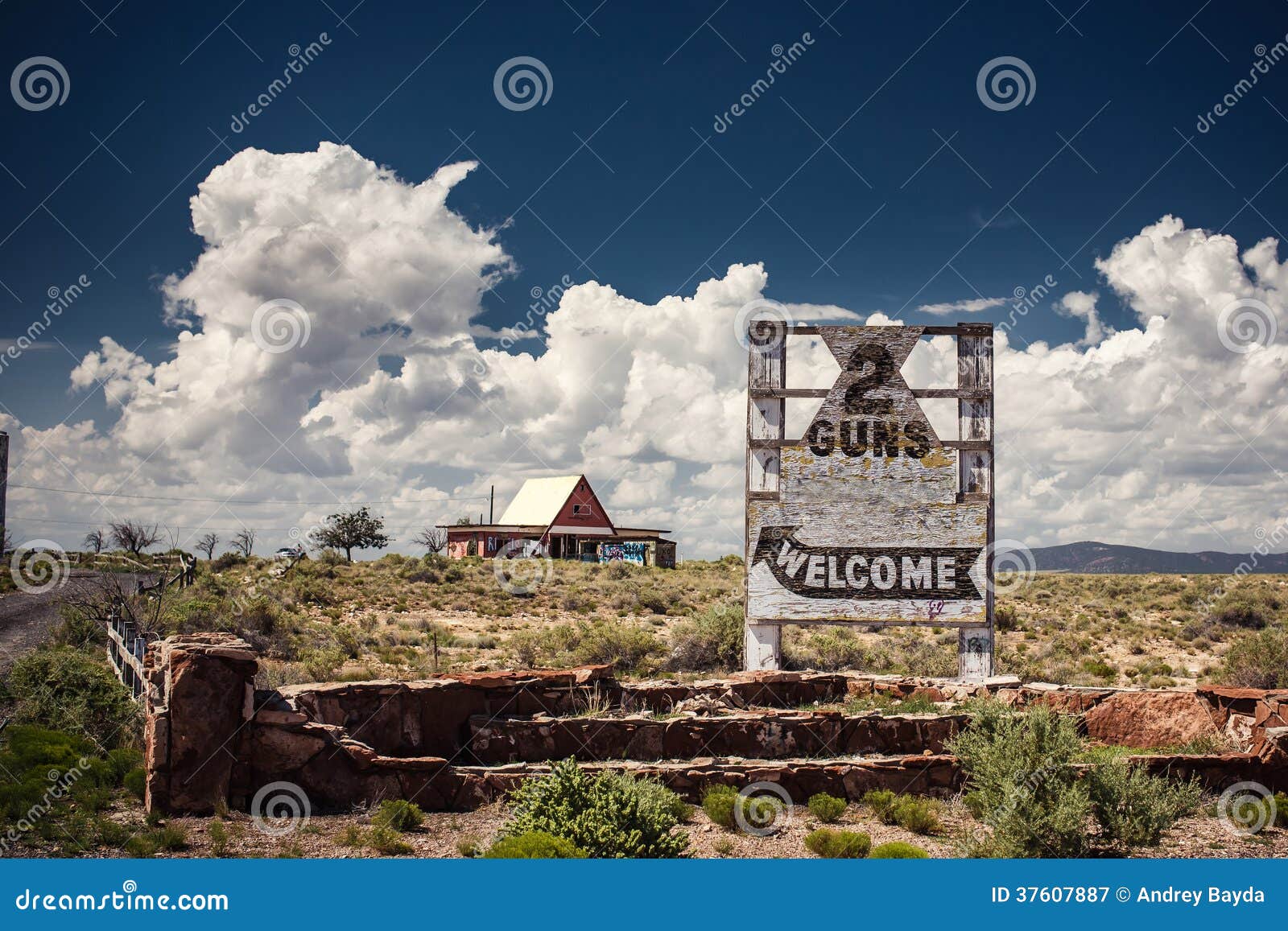 Arizona Welcome Sign At The State Border Stock Image | CartoonDealer ...
