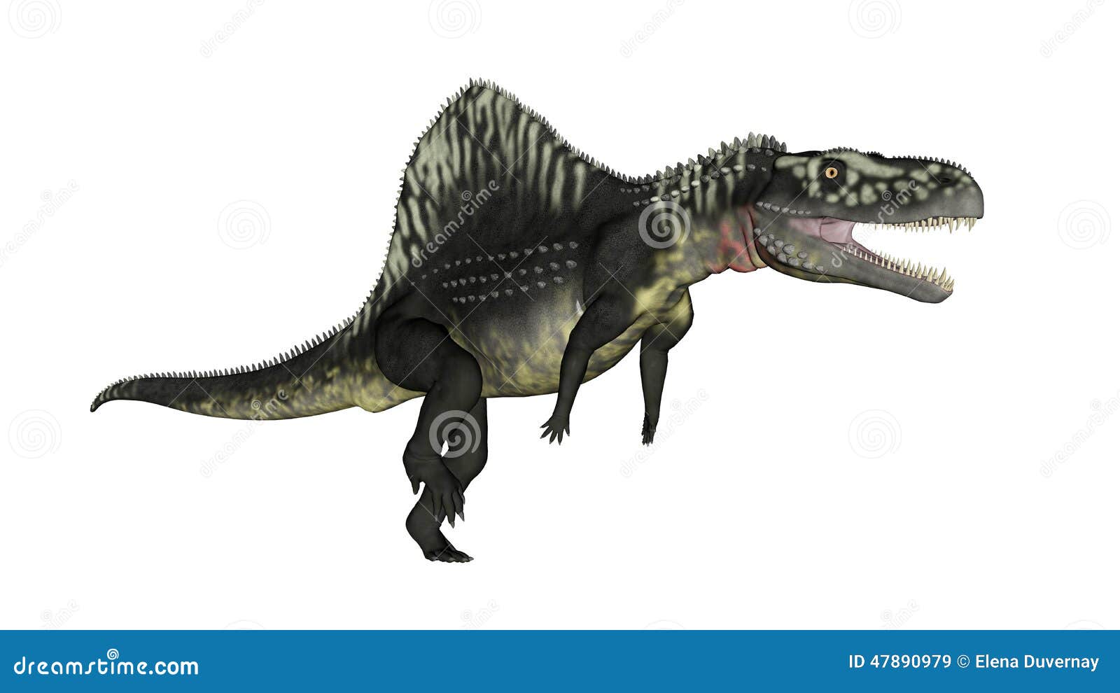 Arizonasaurus Dinosaur - 3D Render Stock Illustration - Illustration of ...