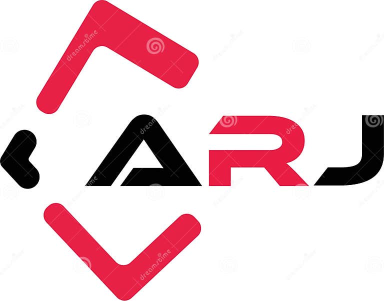 ARJ Creative Minimalist Letter Logo. ARJ Unique Vector Initials ...