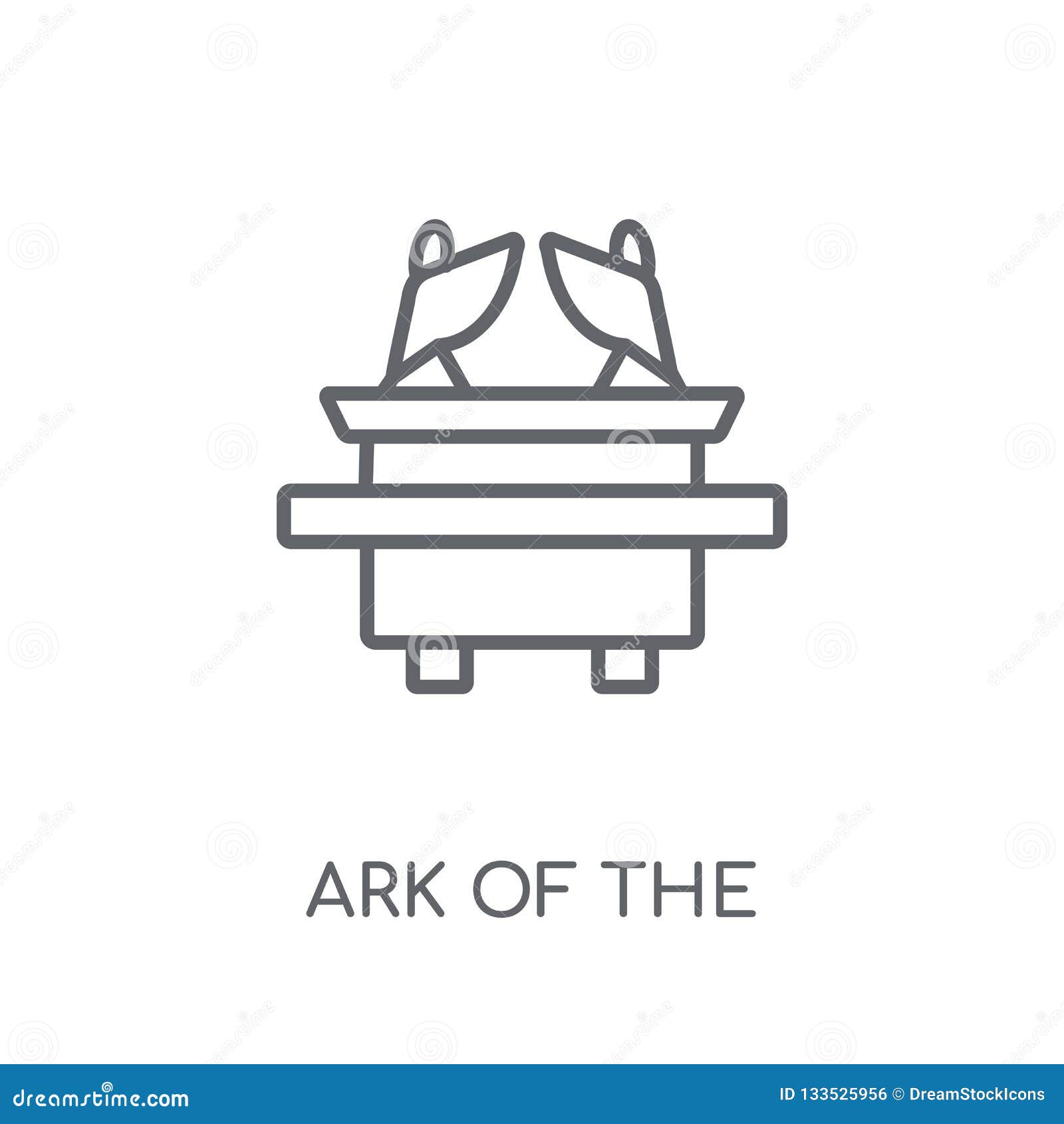 Ark of the Convenant Linear Icon. Modern Outline Ark of the Conv Stock ...