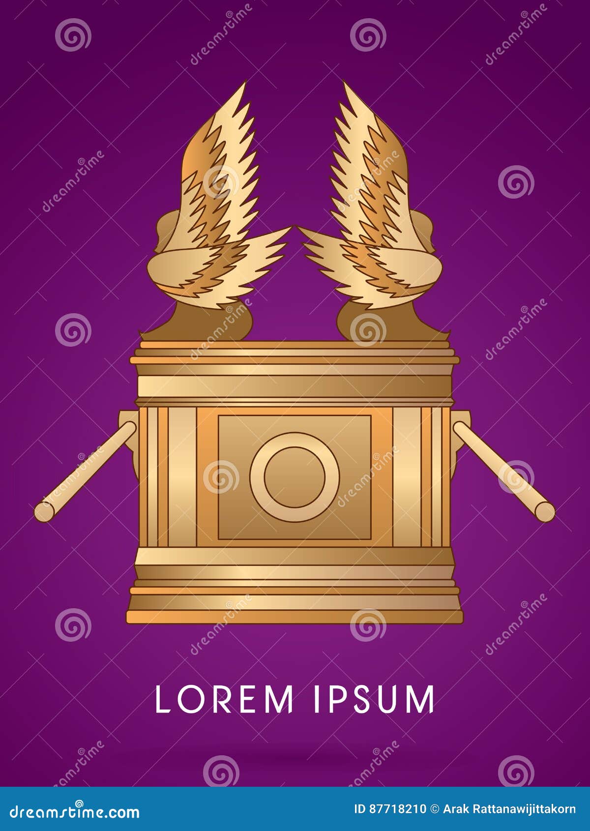 Ark Of The Covenant Cartoon Vector | CartoonDealer.com #87718281