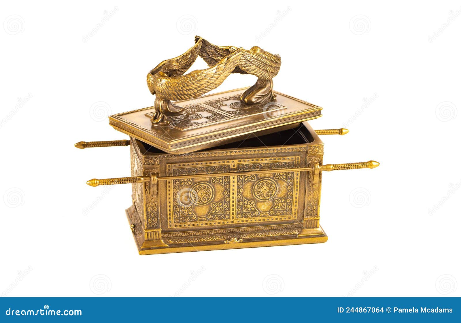 The Ark of the Covenant on a White Background Stock Photo - Image of ...