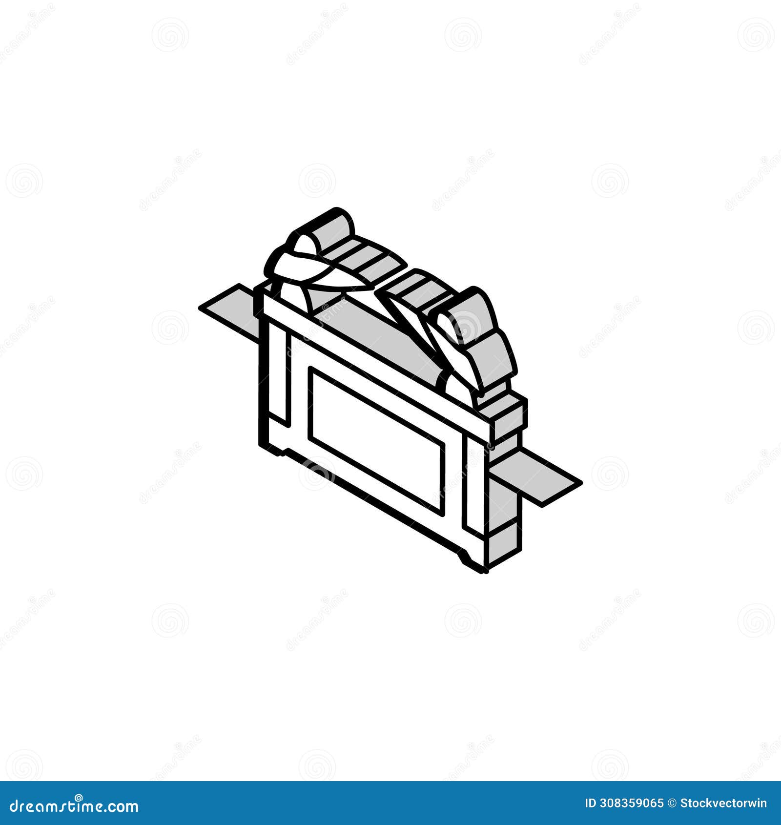 Ark of the Covenant Isometric Icon Vector Illustration Stock Vector ...