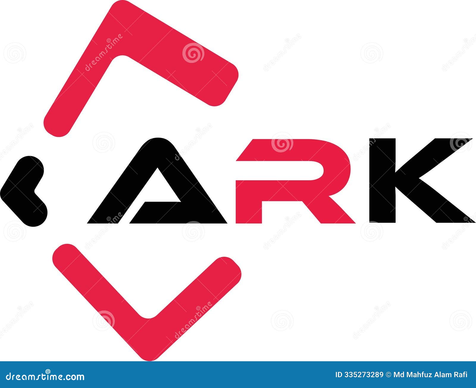 ARK Creative Minimalist Letter Logo. ARK Unique Vector Initials ...